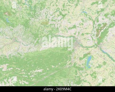 Niederosterreich, state of Austria. Open Street Map. Locations and ...