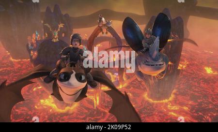 DRAGONS: THE NINE REALMS, from left: Thunder, Tom Kullersen (voice ...