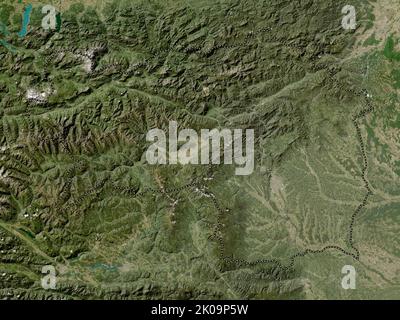 Steiermark, state of Austria. Low resolution satellite map Stock Photo ...