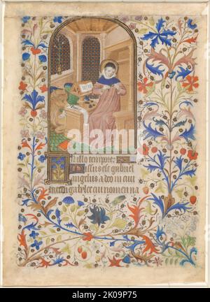St Luke the Evangelist writing his gospel. "Bible" Luke 1.3. Patron ...