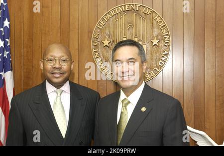 Secretary Alphonso Jackson with Guam Governor Felix Camacho - Secretary ...