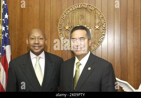 Secretary Alphonso Jackson with Guam Governor Felix Camacho - Secretary ...
