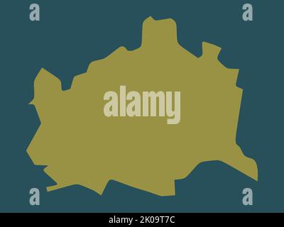 Wien, state of Austria. Solid color shape. Locations and names of major ...