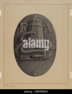 Firemark, c. 1937 Stock Photo - Alamy