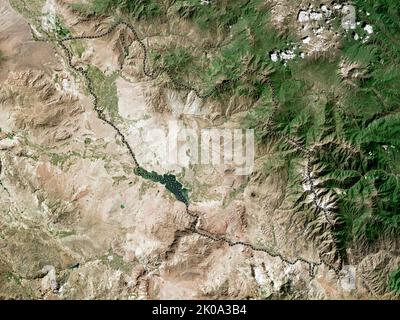 Nakhchivan, region of Azerbaijan. High resolution satellite map ...