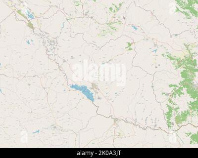 Nakhchivan, region of Azerbaijan. Open Street Map. Locations and names ...
