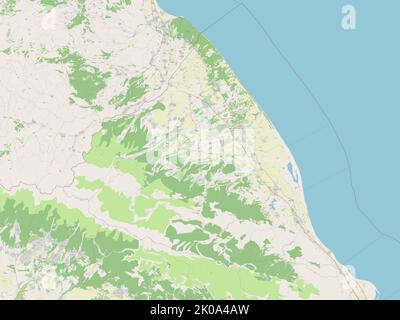 Quba-Khachmaz, region of Azerbaijan. Open Street Map. Corner auxiliary ...