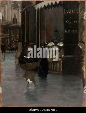 On the Boulevard, c1880 Stock Photo - Alamy