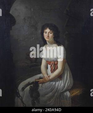 The salon of Thérésa Cabarrus, Madame Tallien. 19th century ...
