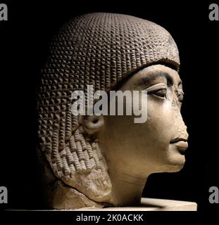Head of an unknown ancient Egyptian nobleman. Possibly a portrait of ...