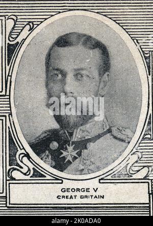 KING GEORGE V (1865-1936) in First World War army uniform Stock Photo ...