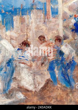 Mans' work: Sketch for the boy's school in rue Kuss, 13th ...