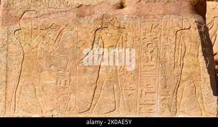 Stele of the reign of Menmaatre Seti I, describing his military ...