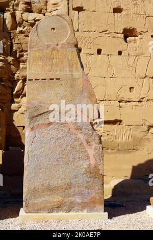 Stele of the reign of Menmaatre Seti I, describing his military ...