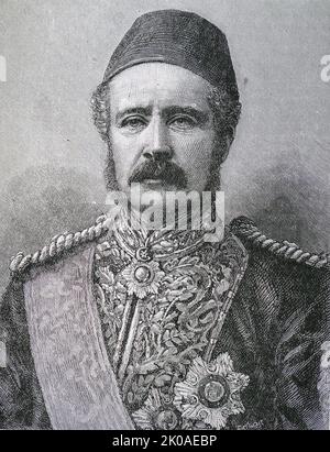 General Gordon in Khartoum, 1885 portrait of the Governor General of ...