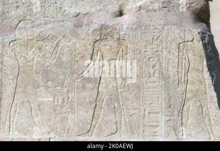 Stele of the reign of Menmaatre Seti I, describing his military ...