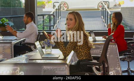 SELLING THE OC, from left: Alexandra Jarvis, Kayla Carmona, Alexandra ...