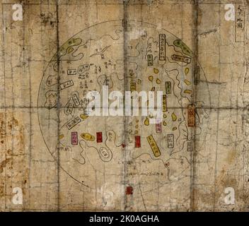Choson, Map of Joseon Era Korea. Circa 1750 - 1800 Stock Photo - Alamy