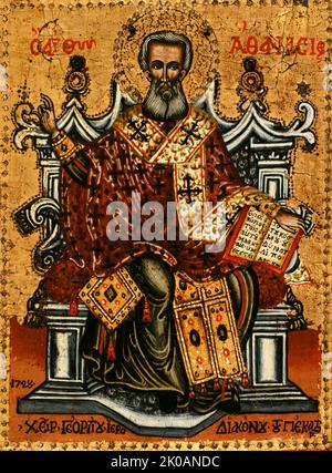 St Athanasius the Apostolic Stock Photo - Alamy
