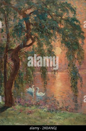 Sketch for the town hall of Joinville-le-Pont: Lac d'Amour- sunrise ...