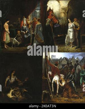 Scenes of Notre-Dame de Paris, 1832 Stock Photo - Alamy