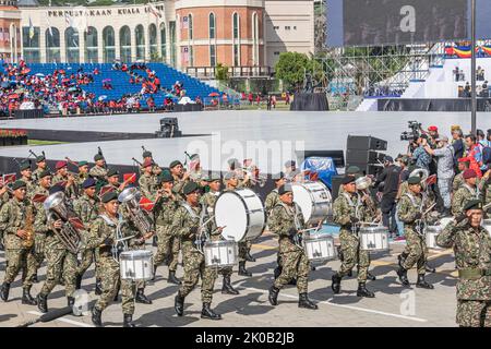 the Military Parade at the Malaysian National Day or Hari Merdeka ...
