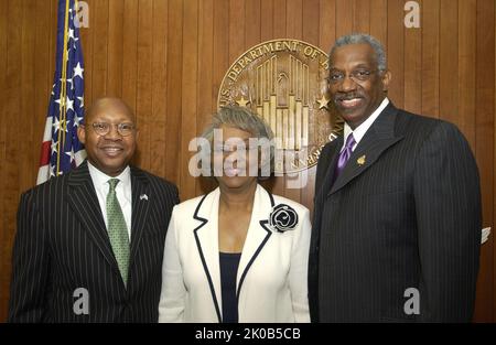 Secretary Alphonso Jackson with Bishop Adam J. Richardson, Jr., John ...