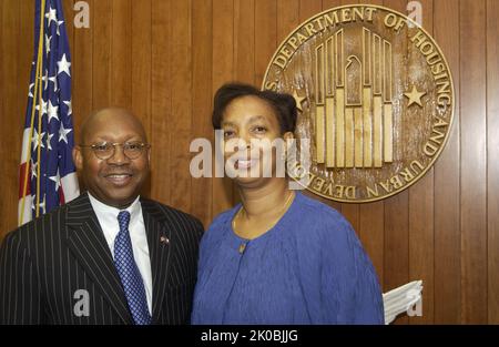 Secretary Alphonso Jackson with with Cassandra Butler - Secretary ...