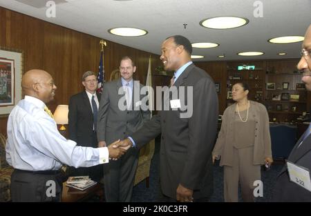 Secretary Alphonso Jackson with Charles Mann. Secretary Alphonso ...