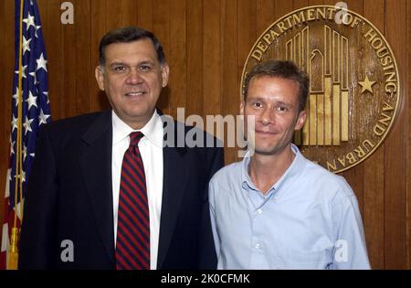 Secretary Mel Martinez with Lucian Williams. Secretary Mel Martinez ...