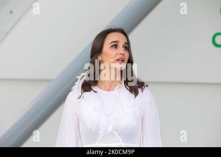 Maya Forster bei der Fotoprobe zum Theaterstück 'Jedermann' auf der ...