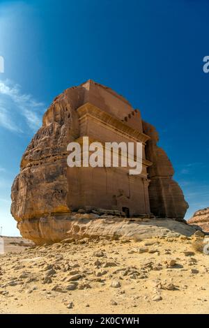 Tomb of Lihyan son of Kuza, Unesco site Maidan Saleh or Hegra, Al Ula ...