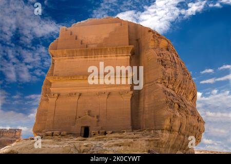 Tomb of Lihyan son of Kuza, Unesco site Maidan Saleh or Hegra, Al Ula ...