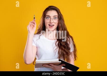 inspired woman portrait smart idea enthusiastic Stock Photo - Alamy