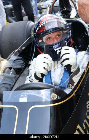 MONZA, Italy. , . Emerson FITTIPALDI of Brazil in his car from the year ...