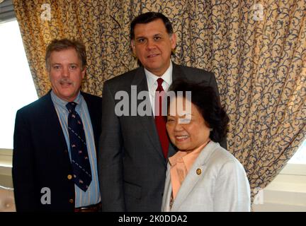 Secretary Mel Martinez with Congresswoman Patsy Mink. Secretary Mel ...