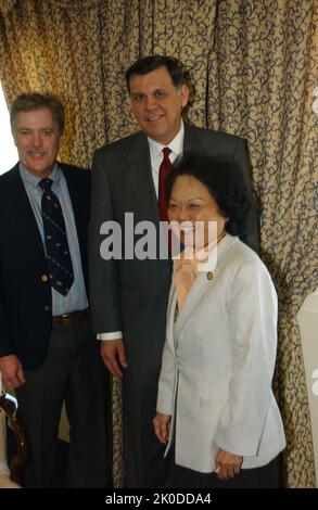 Secretary Mel Martinez with Congresswoman Patsy Mink. Secretary Mel ...