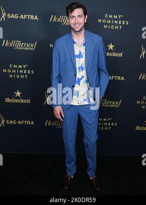 Nicholas Braun arrives at the 74th Primetime Emmy Awards on Monday ...