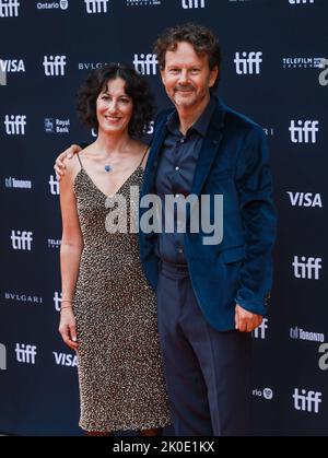 (L-R) Guest, Ram Bergman, Rian Johnson and Karina Longworth attend the ...
