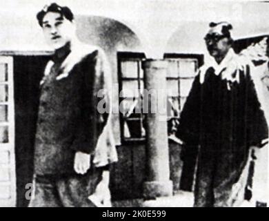 Kim Gu and Kim Il sung in 194804 Stock Photo - Alamy