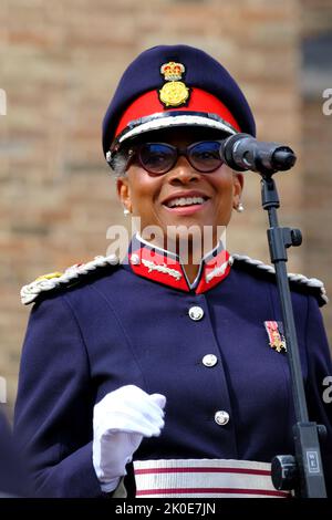 King Charles III with Lord Lieutenant Sandy Manson and company chairman ...