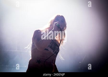 Copenhagen, Denmark. 11th, August 2022. The American hyperpop duo 100 ...
