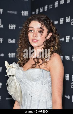 Isis Hainsworth arrives at the premiere of Catherine Called Birdy ...