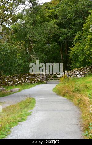 Walk by Great Langdale Beck to Elterwater, Lake District national park ...