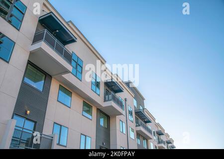 Phoenix, Arizona- Apartment building with metal wall cladding and ...