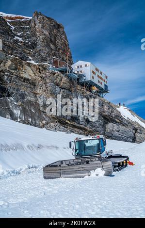 The Monchsjoch Hut is a mountain hut located in the Bernese Alps owned ...