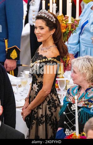 Crown Princess Mary of Denmark attending a Ballet Gala honoring the ...