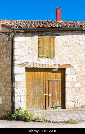 Empty rural villages in the interior of Spain, empty streets Stock ...