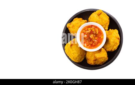 Papas rellenas Colombian - Colombian fried street food Stock Photo - Alamy