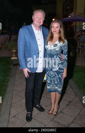 Regina Mukhtarova and Dr. David Shusterman attend the Southampton ...